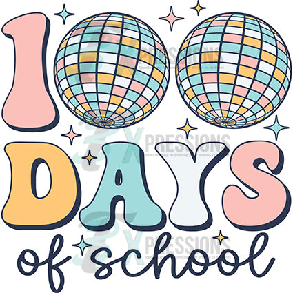Disco 100 days of school - Bling3t