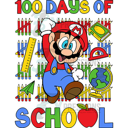 Mario 100 Days of School - Bling3t