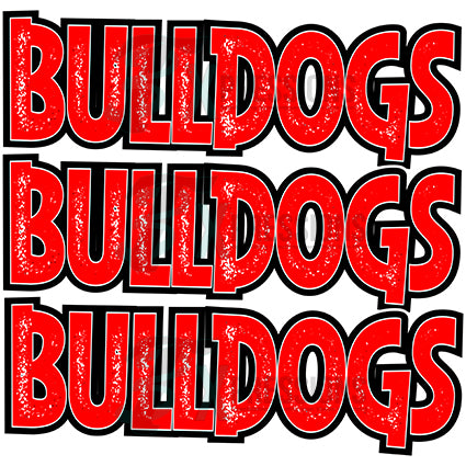 Personalized Stacked Distressed Team Name - Bling3t