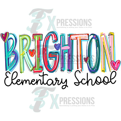 Personalized cheery name with script under it - Bling3t