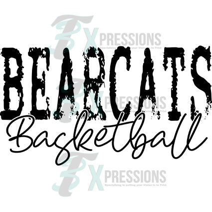 Personalized Distressed team name with script under - Bling3t