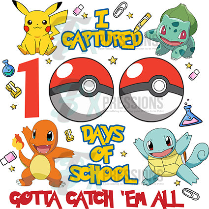 Pokemon 100 days of school - Bling3t