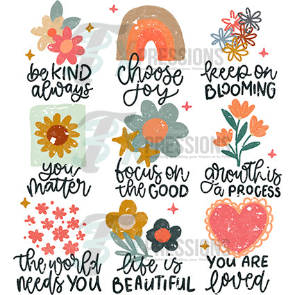 Positivity doodle Do Kind things Choose Joy - Bling3t