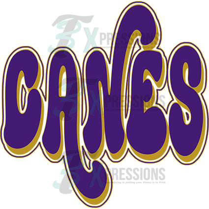 Personalized 2 color mascot with outline - Bling3t