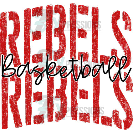 Personalized Distressed team name with script thru - Bling3t