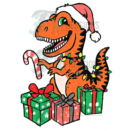 Christmas T-rex - Bling3t