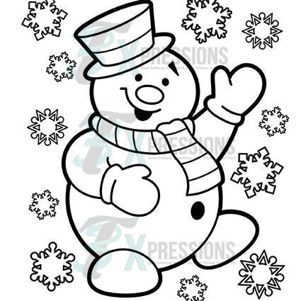 frosty coloring book