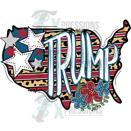 usa map trump - Bling3t