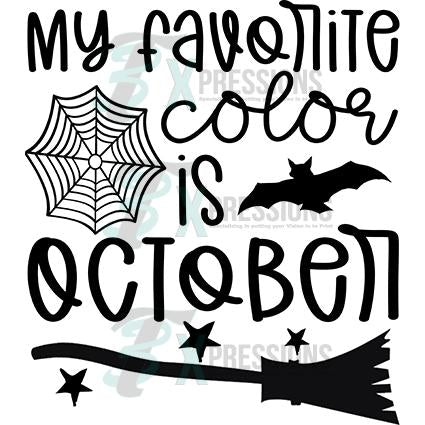 My Favorite Color Is October