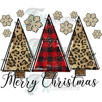 Merry Christmas Triangle Trees - Bling3t