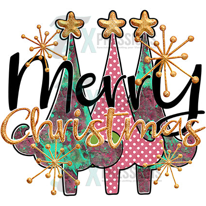 Merry Christmas Prissy trees - Bling3t